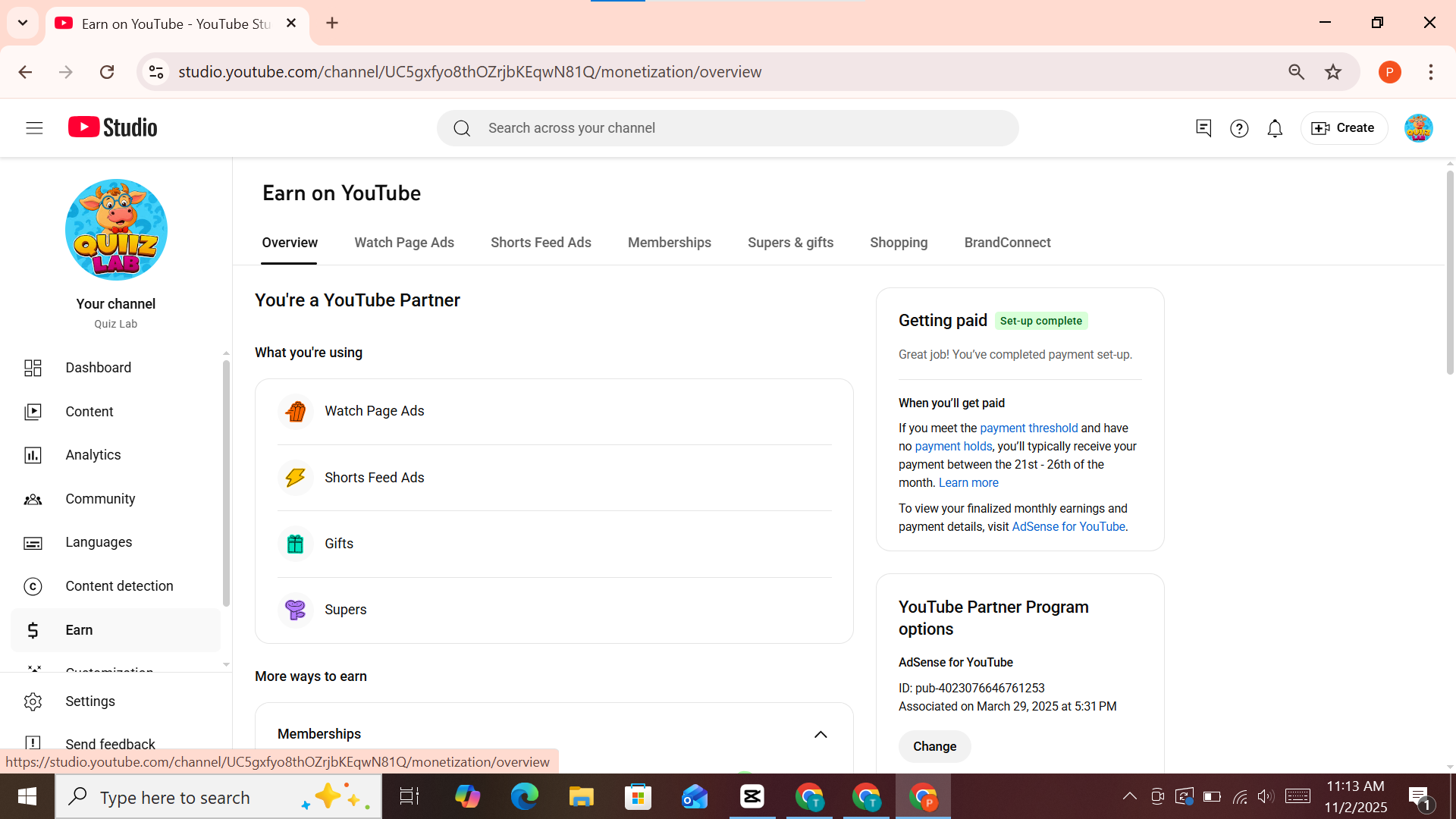 Quiz Lab - Monetized - 1290 : subscribers - Buy Youtube Channels